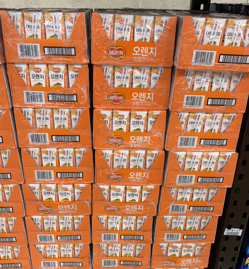 띵굴마켓 : 델몬트 오렌지 드링크 190ml x 32입